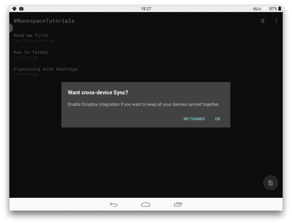 Monospace — текстовый редактор для Android, в котором нет ничего ...