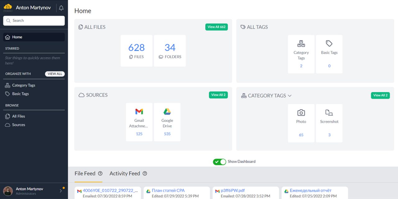 Dokkio Sidebar найдёт нужные документы и веб-страницы в два клика — Лайфхакер