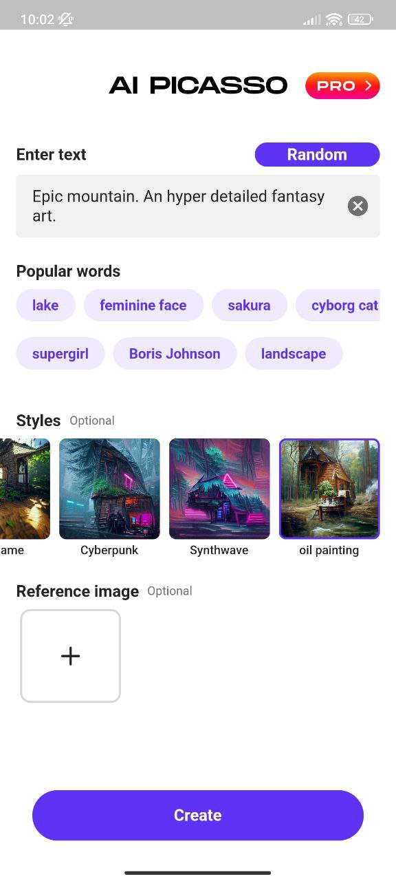 AI Picasso сгенерирует изображения с помощью нейросети Stable Diffusion прямо в вашем смартфоне ...