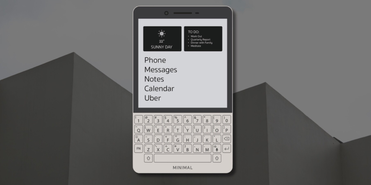 Представлен Minimal Phone — антисмартфон с экраном E Ink и QWERTY ...