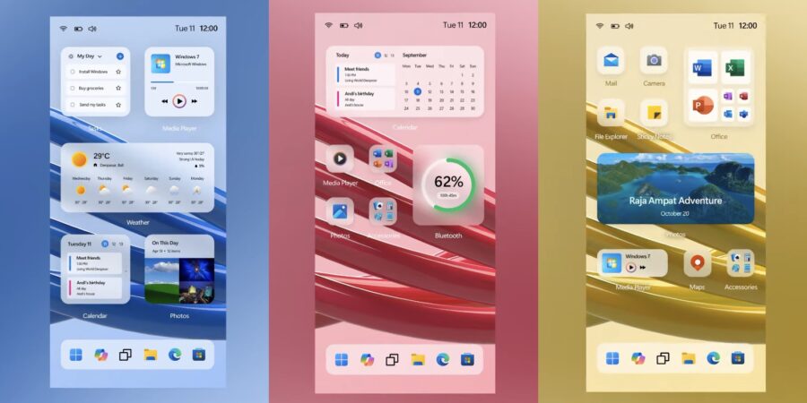 Дизайнер показал концепт Windows 12 Mobile — возрождённой Windows Phone ...