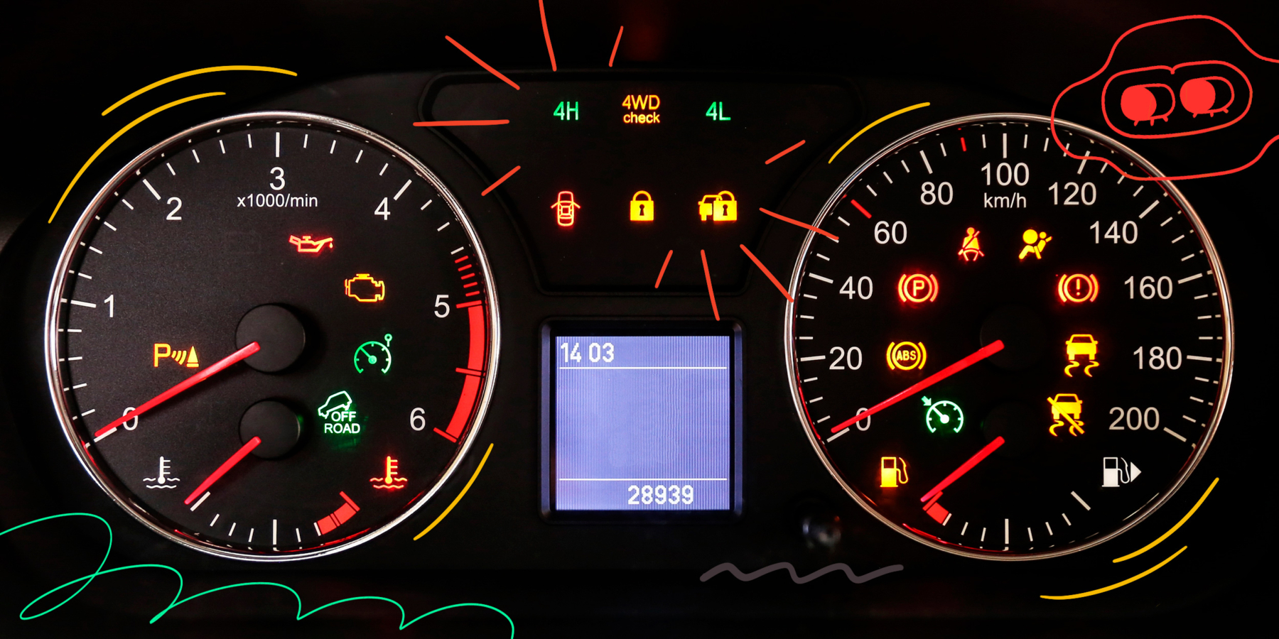 Что означают значки на приборной панели в машине — Лайфхакер