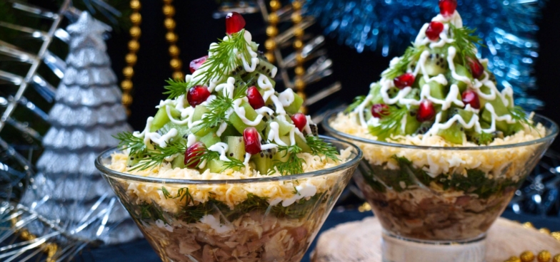 По-настоящему новогодние салаты, которые не останутся без внимания ...
